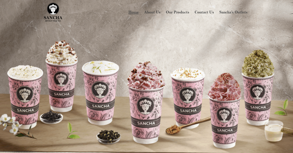 Sancha - Artisan Milk Tea - NetDesain